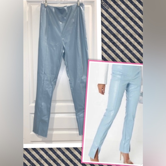 Missguided | Pants & Jumpsuits | New Tags Missguided Blue Croc Faux ...